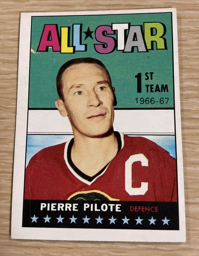 Pierre Pilote 1967-68 Hockey Card VG+ | eBay