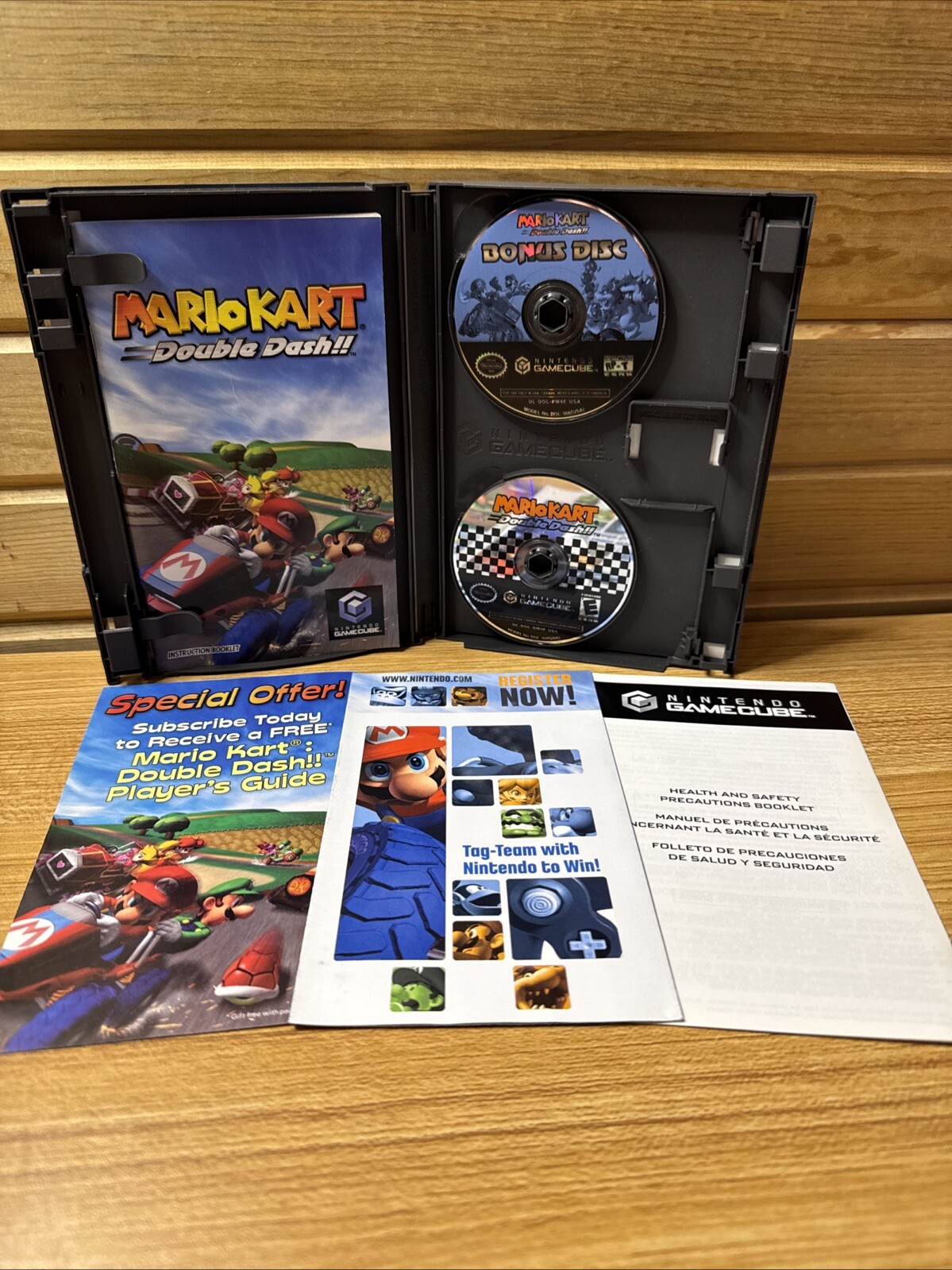 Mario Kart: Double Dash w/ Bonus Disc (GameCube) *Clean Discs* Rare ...