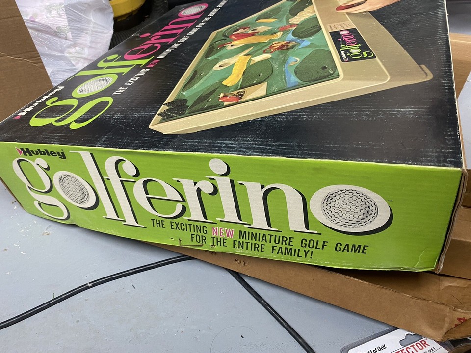 Vtg 1962 Hubley GOLFERINO Tabletop Mini Golf Game 995 ORIGINAL BOX ...