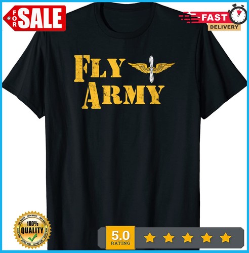 NEW LIMITED Vintage Fly Army Pilot Army Aviation Design Great Gift T ...