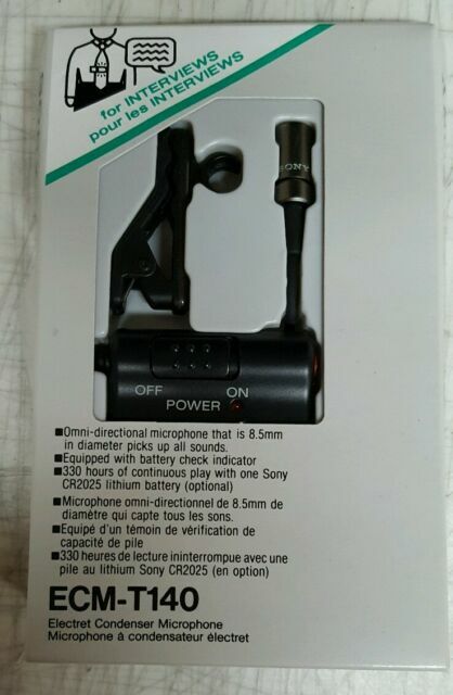 Sony Electret Condenser Microphone Ecm-t140 for sale online | eBay