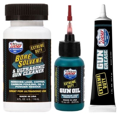 LUCAS Extreme Duty 4oz Bore Solvent Cleaner, Gun Oil Needle Oiler ...