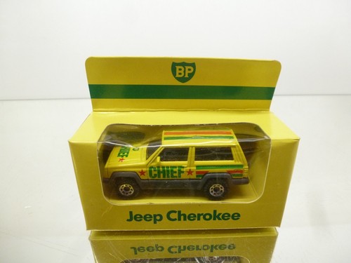 MATCHBOX JEEP CHEROKEE XJ CHIEF- DUTCH BP PROMO 1988 -1:58- GOOD IN BOX ...