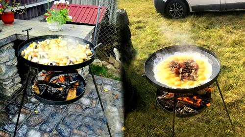 20 in./50 sm. Premium Uzbek Kazan Cooking Disc Discada High Heat BBQ ...