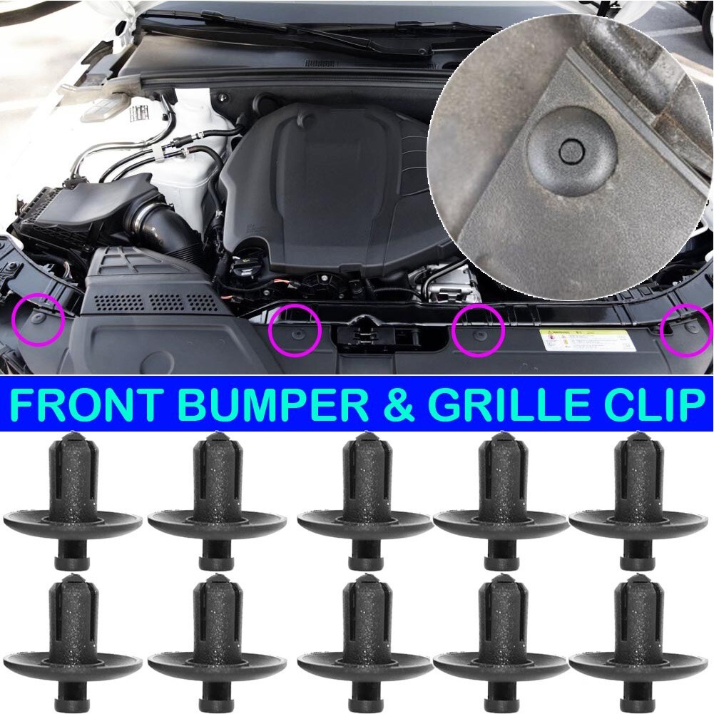 Pin Rivet Push Clip 30pcs 4D0807300 Fastener Trim Nylon Retainer Clips | eBay