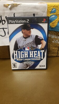 CIB HIGH HEAT MAJOR LEAGUE BASEBALL 2004 PS2 SONY PLAYSTATION 2 VIDEO ...