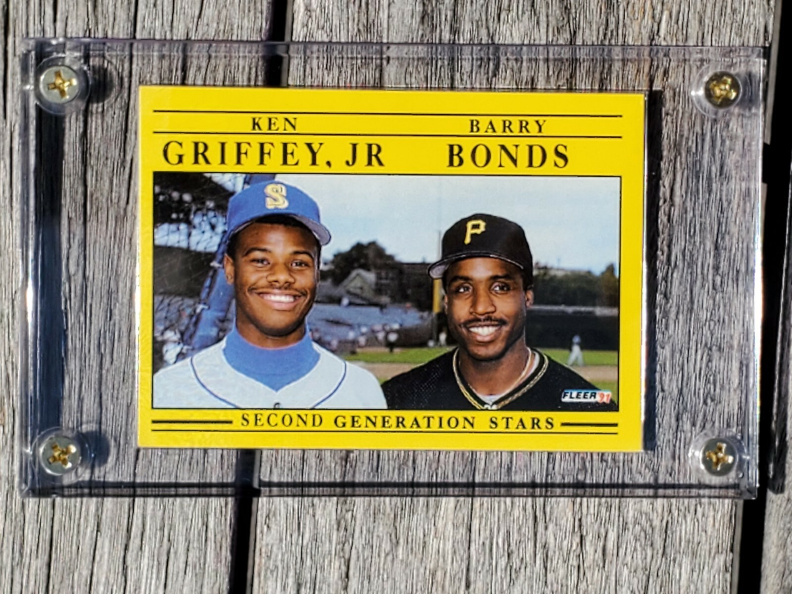 Ken Griffey, Jr And Barry Bonds 1991 Fleer Second Generation Stars Card ...