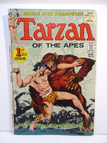 Tarzan #207 / 1st DC Issue Joe Kubert Art - DC Comics 1972 | eBay