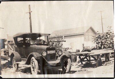 Car Automobile Snapshot California License Plate Ford Chevy 1920s ...