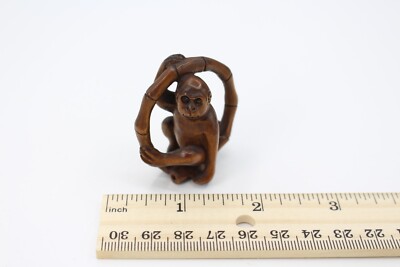 Netsuke - Monkey Signed