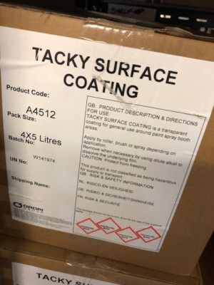 Gramos 5 Litre Pack Tacky Surface Coating/Booth Protection/Spray Oven ...