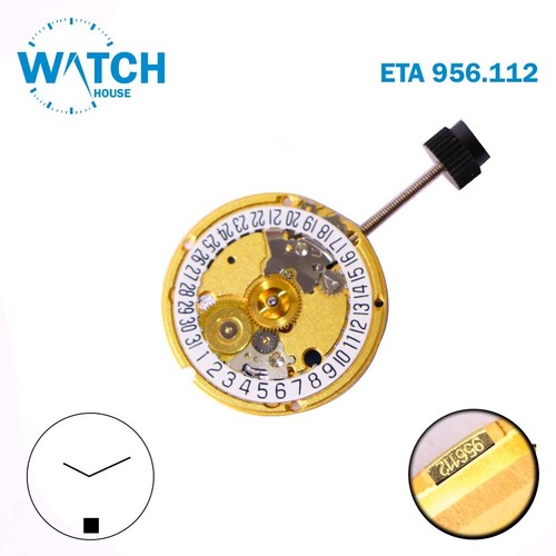 ETA 956.112 Swiss Quartz Movement, 2 Hands, White Date Disk at 6. | eBay