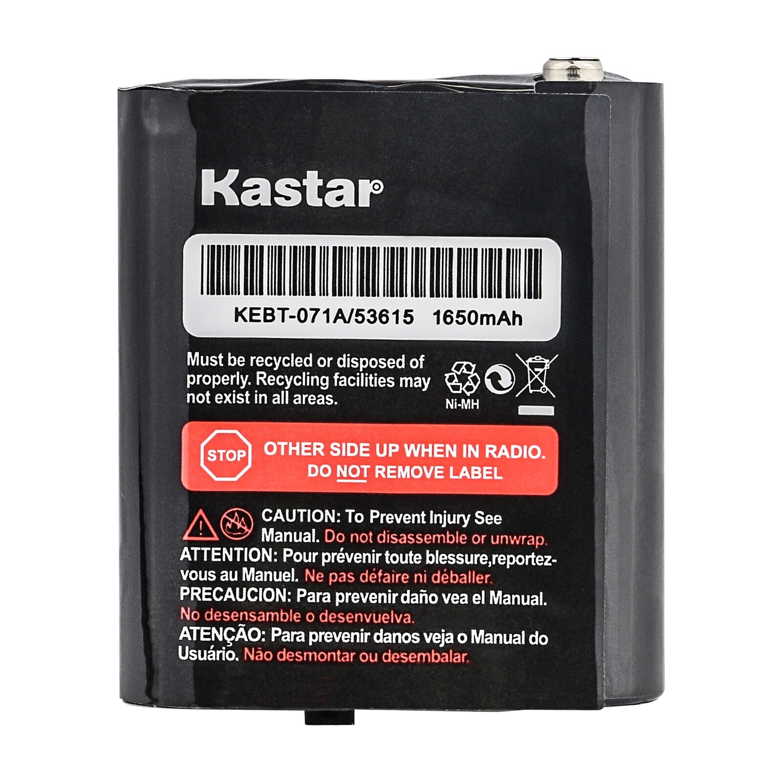 Kastar 53615 NiMH 1650mAh 3.6V Battery For Motorola EM1000 KEBT-071-A ...