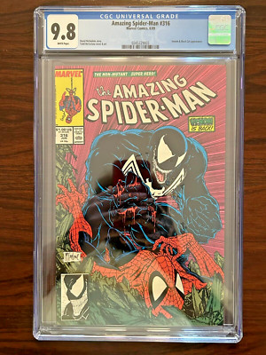 The Amazing Spider-Man #316 1989 First Venom Cover Cgc 9.8 Todd ...