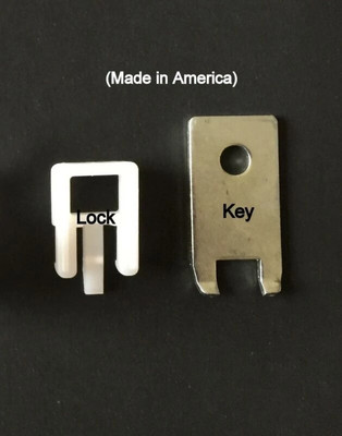 (50 PACK) White Peg Locks. Only Fits Our Plastic Pegboard Hooks. (With ...