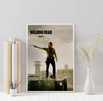 The Walking Dead Poster - TWD - Rick Grimes - Minimalist Tv Series ...