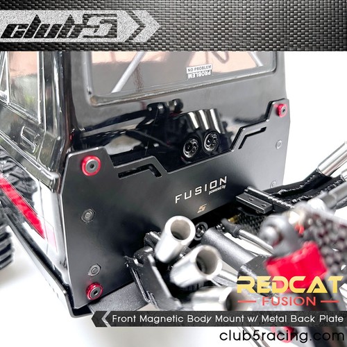 Front Magnetic Body Mount w/ Metal Back Plate for Redcat Fusion | eBay