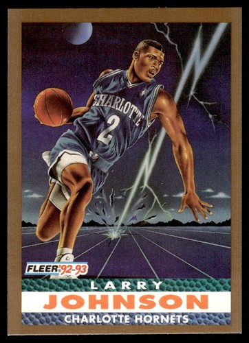 1992-93 Fleer Pro-Visions Larry Johnson Charlotte Hornets #253 | eBay