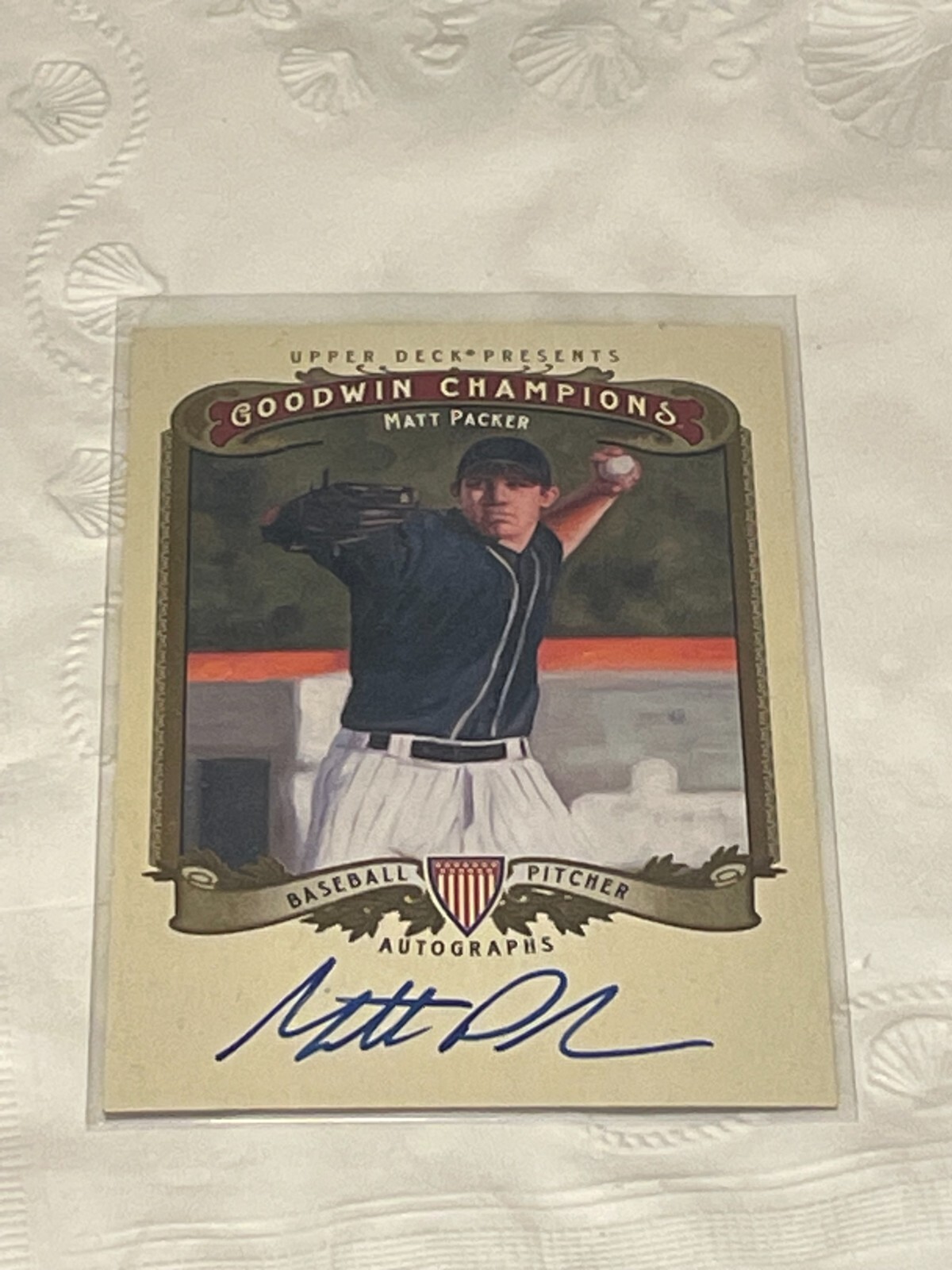 MATT PACKER 2012 Upper Deck Goodwin Champions AUTO ~ INDIANS | eBay