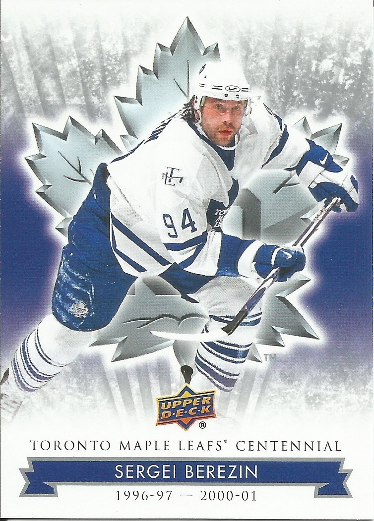 Sergei Berezin #94 - 2017 Toronto Maple Leafs Centennial - Base | eBay