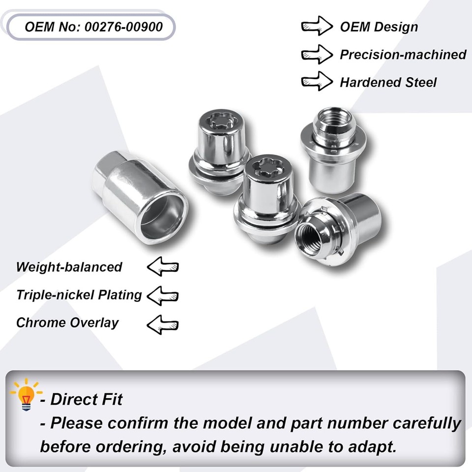 4x Wheel Locks W/ Wheel Lock Key For Lexus IS300 IS350 Toyota Camry ...
