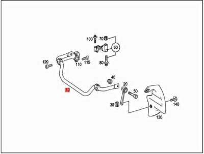 Genuine MERCEDES W211 E-CLASS W211 Torsion bar 2113235765 | eBay