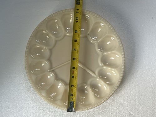 Vintage Antique Alacite Aladdin 11” Deviled Egg Plate Platter W ...