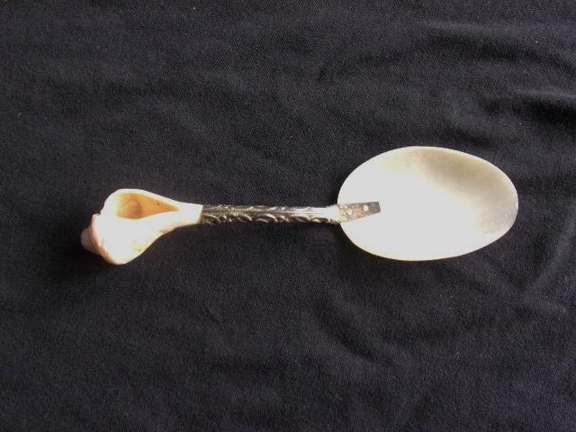 2 Piece Set Vintage Mother Of Pearl Caviar Serving Spoons - Whelk Shell ...