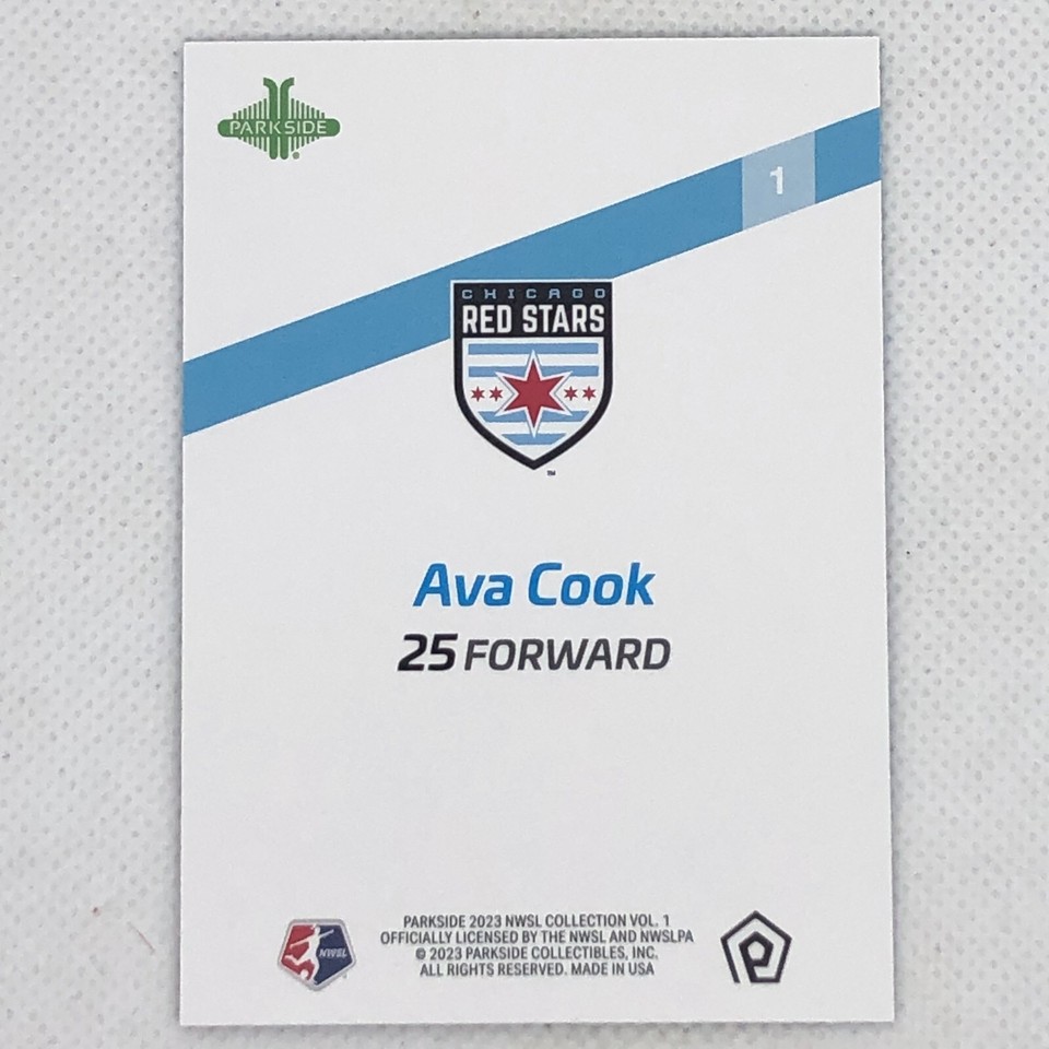 2023 Parkside NWSL | Ava Cook Chicago Red Stars | Astral /750! | eBay