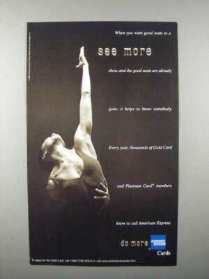 1997 American Express Credit Card Ad - See More | eBay