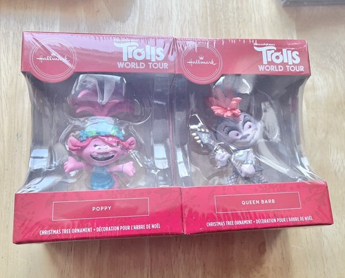 2020 Hallmark Dreamworks Trolls World Tour Poppy & Queen Barb Christmas ...