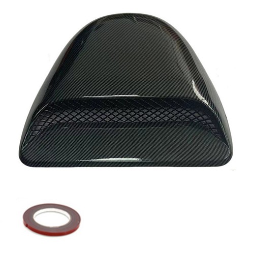Car Decorative Air Flow Intake Hood Scoop Vent Bonnet Cover Carbon ...