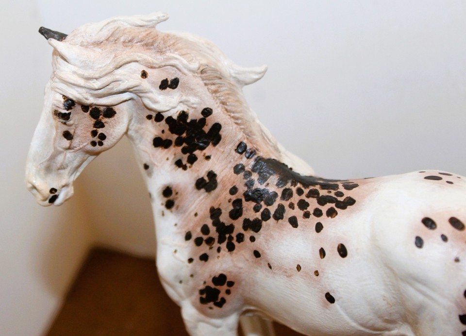 Custom Collecta Friesian Horse by Eugenia.z.art Initialed E Z | eBay