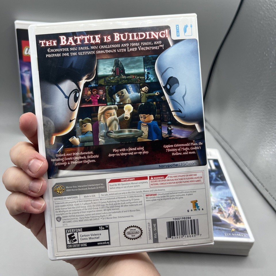 Lot of 4 Lego Wii Games Harry Potter 1-4 & 5-7, Star Wars III, Batman ...