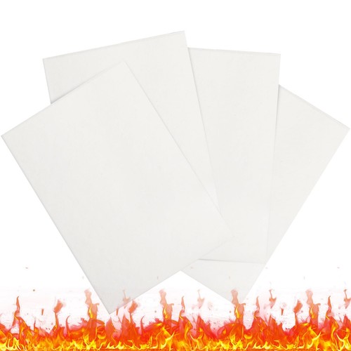 4 Pcs High Temperature Gasket Paper, Ceramic Fiber Gasket Material ...