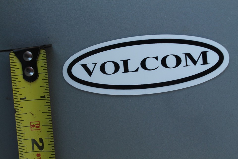 Volcom Stone Black White Oval Surf Skate Punk Rock OG VC3 Skateboarding ...
