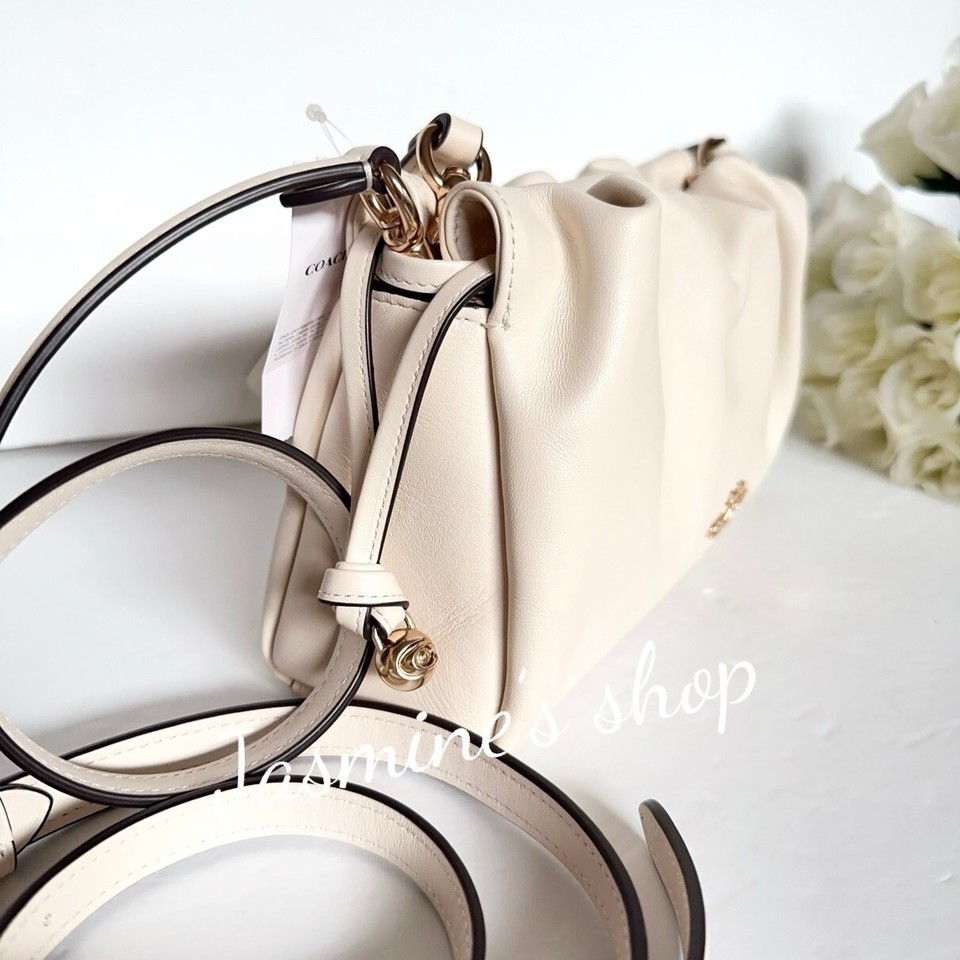 NWT Coach Faye Shoulder Bag With Ruching CV529 | eBay