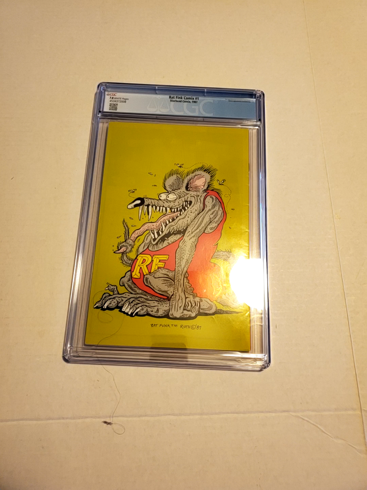 RAT FINK COMIX ED "BIG DADDY" ROTH, 1ST PRINTING, 1987, HOT ROD 7.0 CGC ...