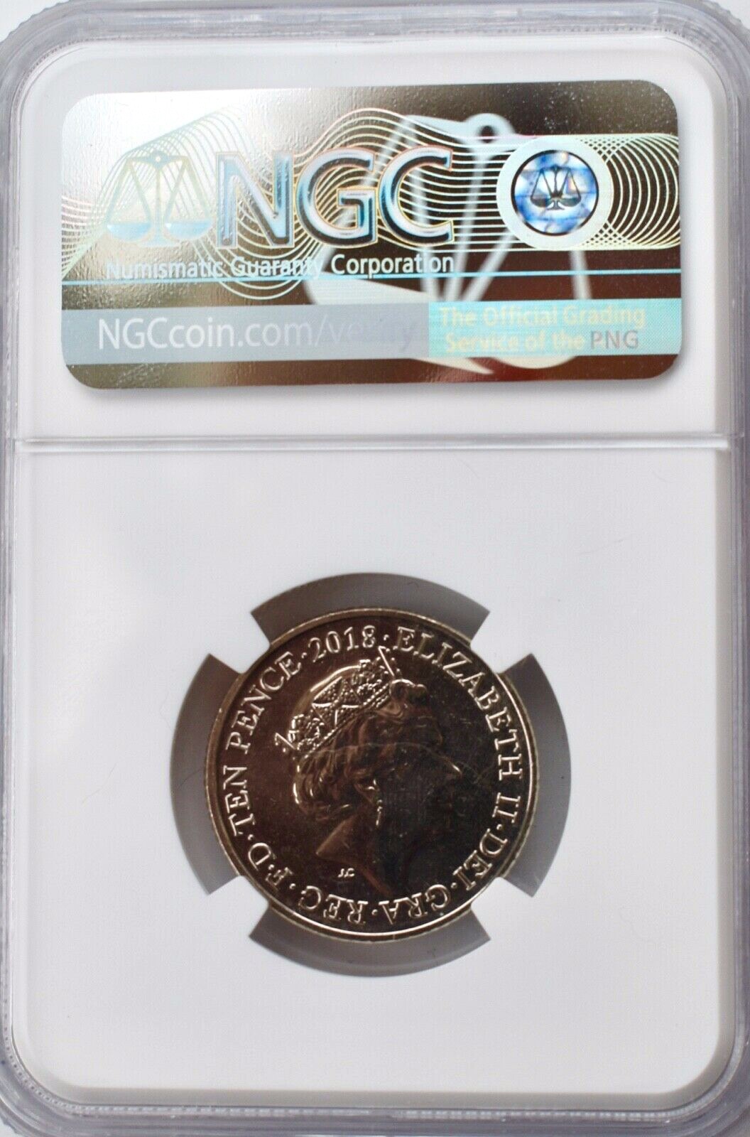 2018 10P B 007 James Bond NGC MS65 BRITISH COIN HUNT A-Z Uncirculated ...