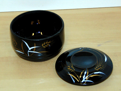 Royal Sealy Hand Painted Redware Sugar Bowl/Trinket Box w/lid-Japan-VG ...