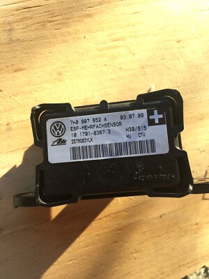 20010 PORSCHE CAYENNE GTS YAW TURN RATE ACCELERATION SENSOR 7H0907652 ...