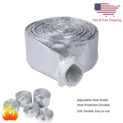 Aluminized Heat Sheath High Temperature Exhaust Heat Shield Fire Sleeve ...