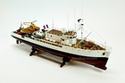 RV Calypso Research Vessel Handmade Wooden Ship Model with lights ...