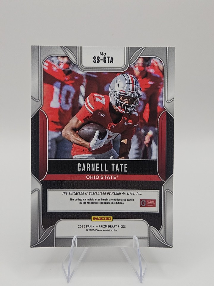 2025 Prizm Draft Picks - Carnell Tate Sensational Signatures Rated ...