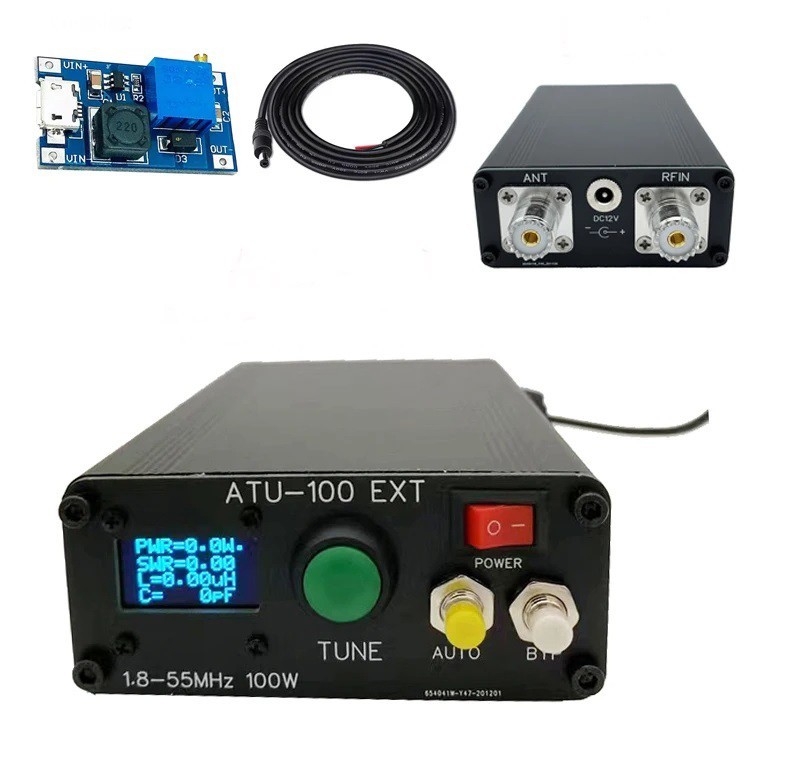 Advanced Automatic Antenna Tuner ATU-100 EXT - 1.8-55MHz, 50 Ohm, Black ...