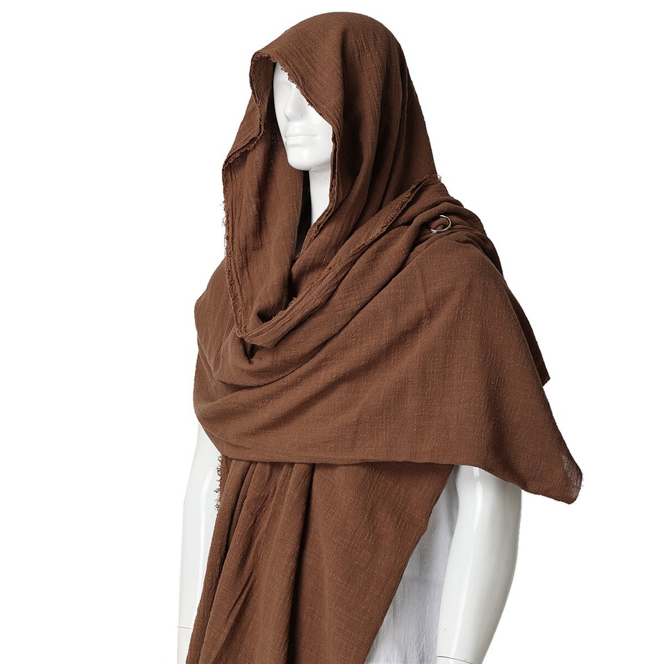 Men Medieval Shawl Post Apocalyptic Shawl Shaman Elven Ranger Cowl ...