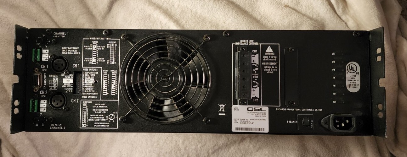 QSC ISA 280 Professional Amplifier | eBay