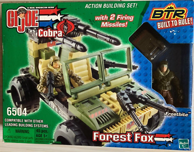 Hasbro 2002 GI Joe VS Cobra Forest Fox 6504 BTR Action Building Set 45 ...