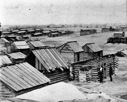New Civil War Photo: Confederate Winter Quarters at Manassas, Virginia ...