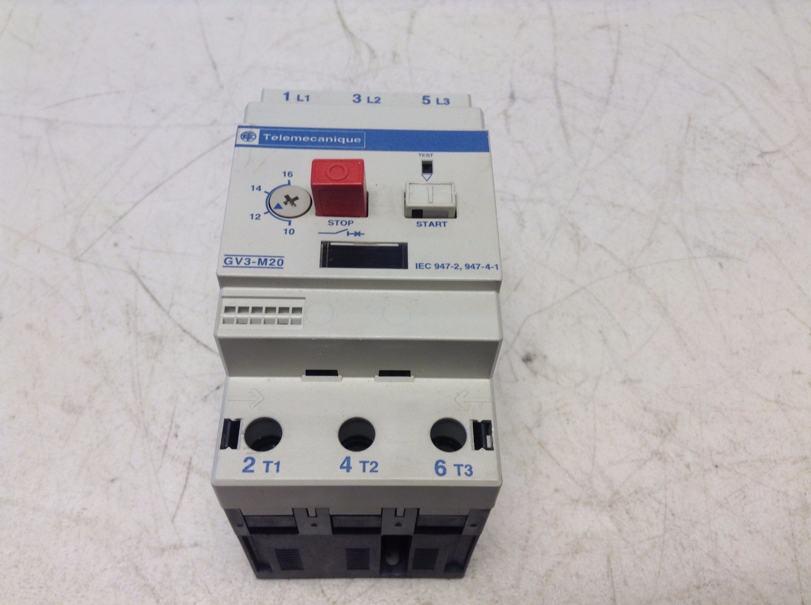 Telemecanique Motor Starter Circuit Protector GV3-M20 10 - 16 Amp ...
